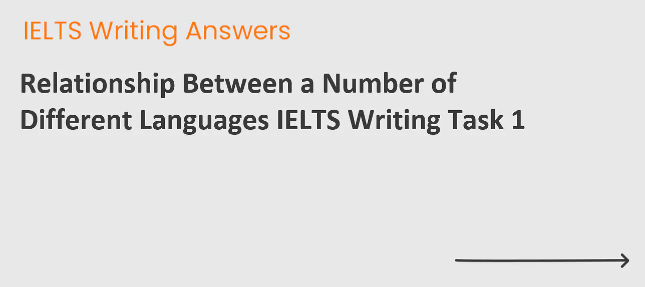 relationship between number of languages – Diagram |IELTS|SpeakoClub