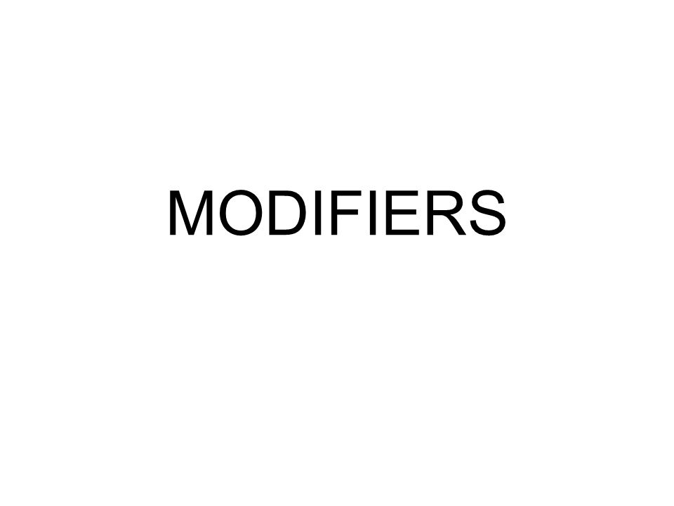 What are the different kinds of modifiers? | Grammar | SpeakoClub
