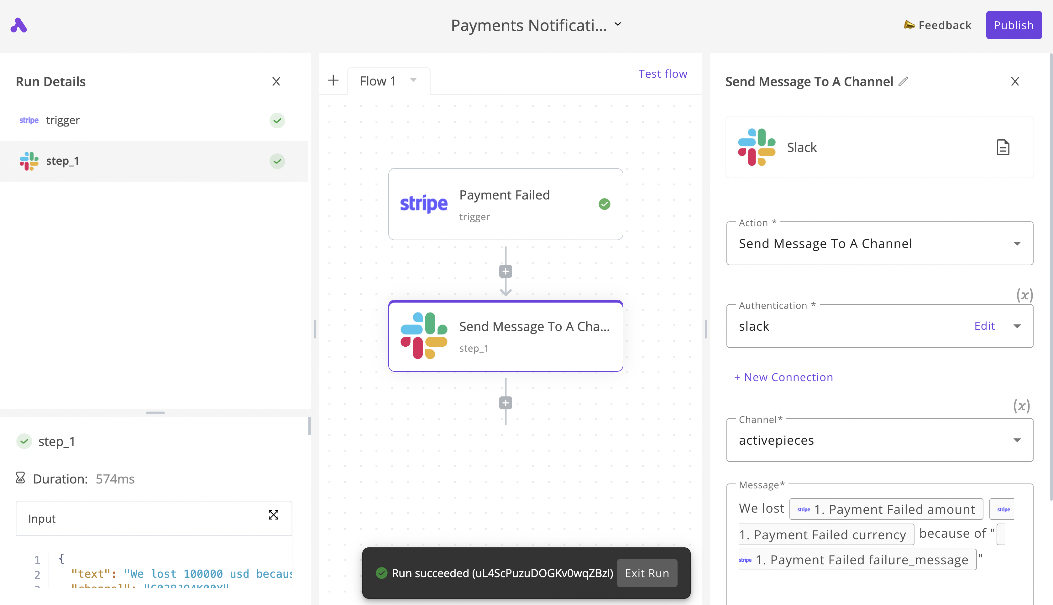 Get Realtime Notifications About Stripe Failed Payments on Slack