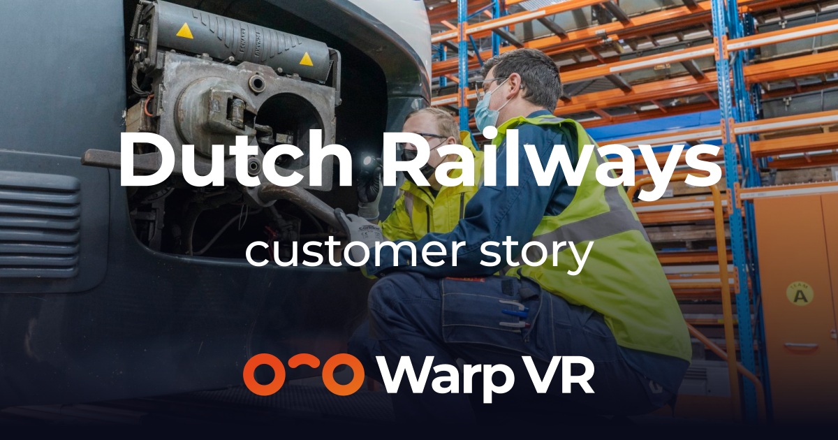 How NS (Dutch Railways) realizes huge cost savings each year with VR ...