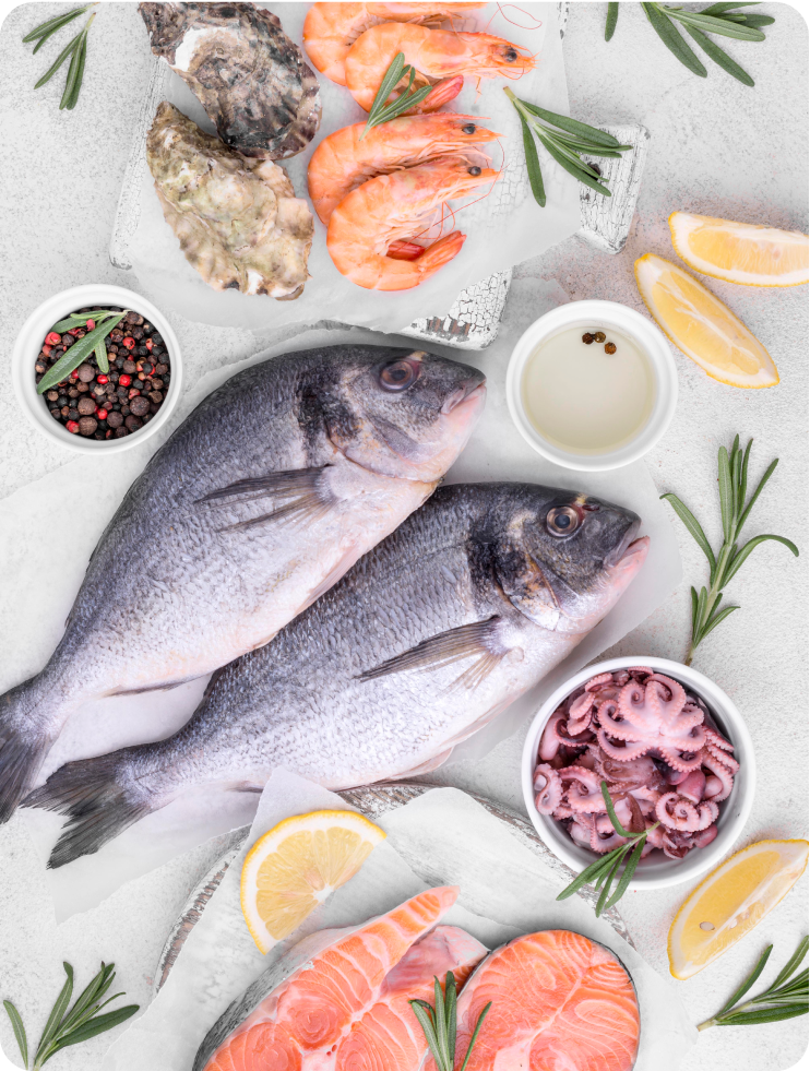 Les produits de la mer I Salade2Fruits