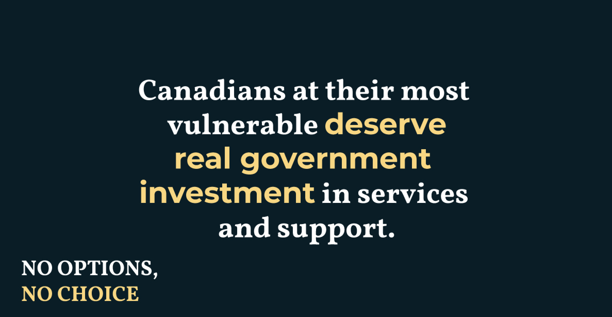 No Options, No Choice