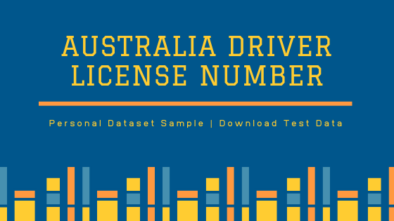 Personal Dataset Sample ; Australia Driver License Number ; Download ...