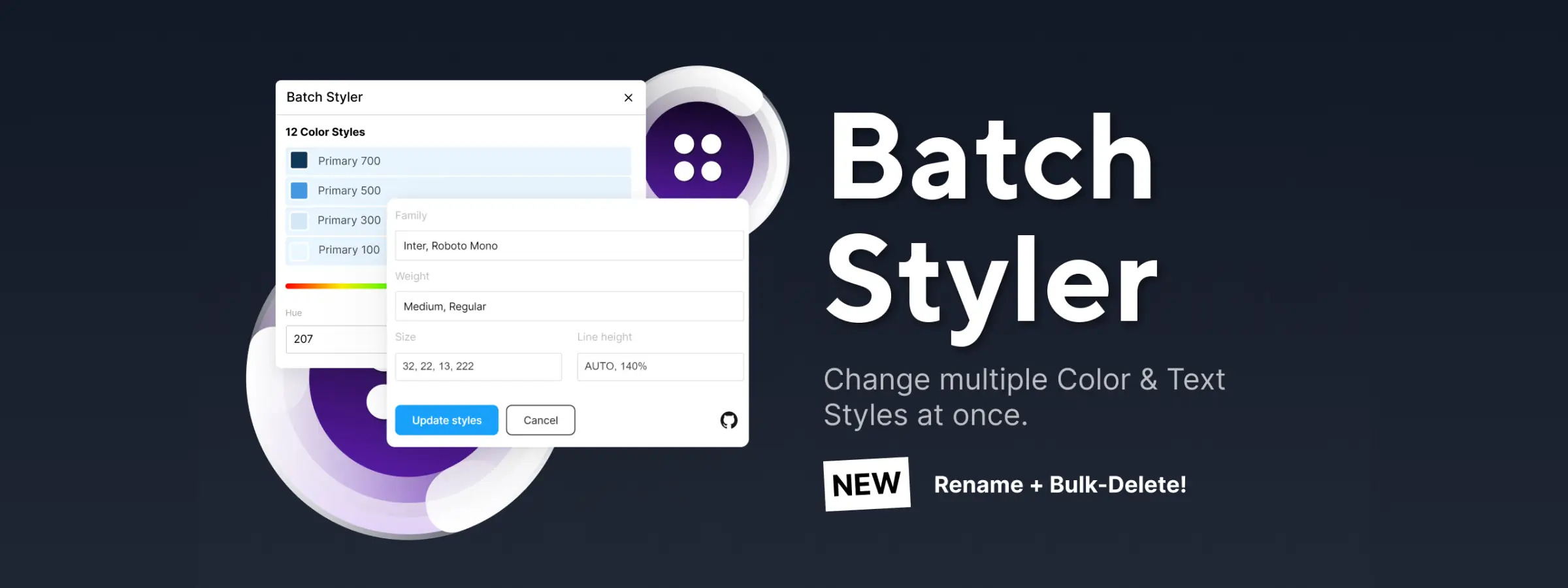 Découvrez le Plugin Figma Batch Styler : un éditeur de styles par lot ! • Beryl Design