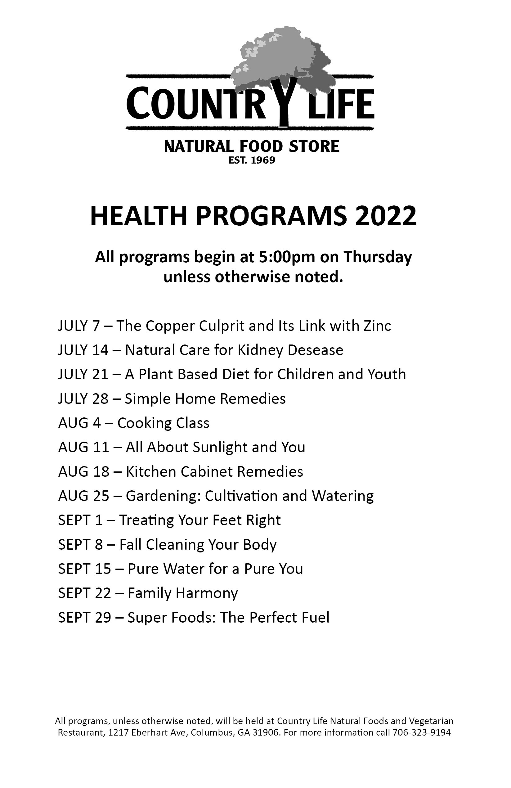 Health Programs