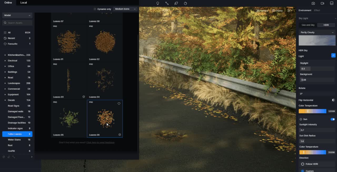 Create detailed realistic render with decals in D5 Render