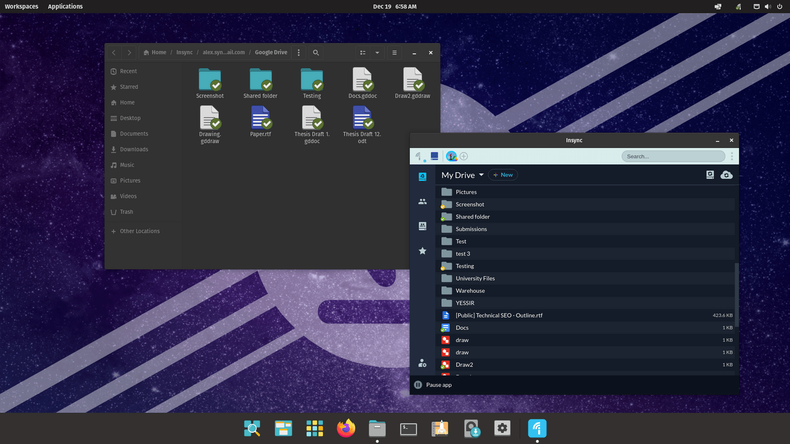Google Drive, OneDrive & Dropbox Syncing on Linux