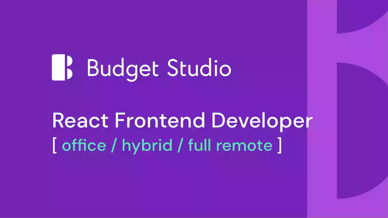 React Frontend Developer (office / hybrid / full remote) React Frontend Developer (office / hybrid / full remote)