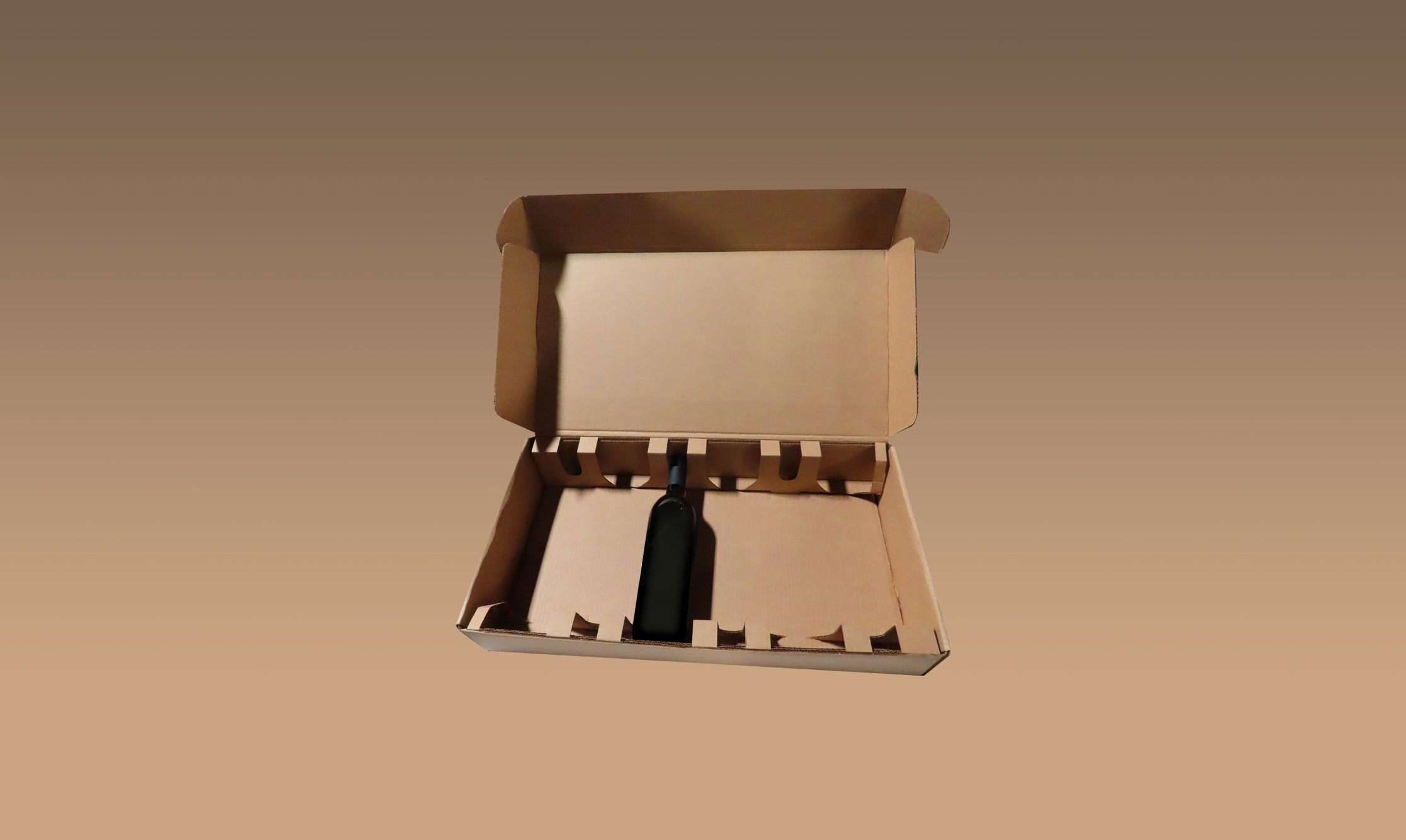 6 Bottle Corrugated Display & Shipper