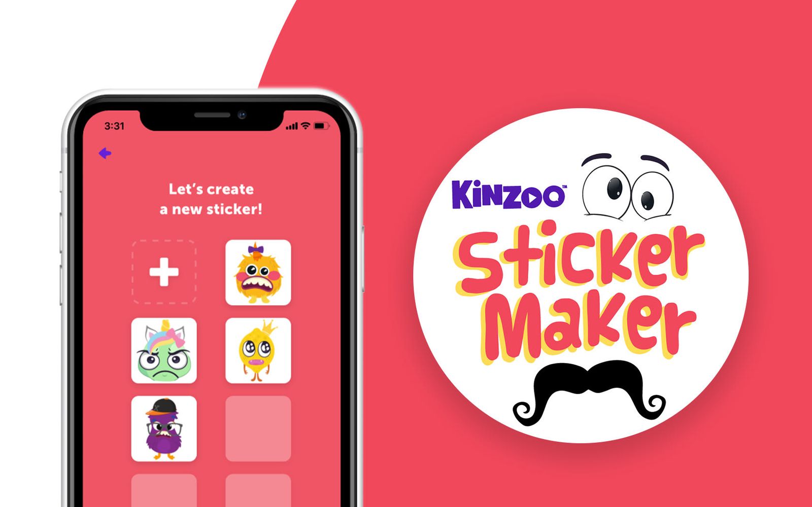 Kinzoo | Kinzoo Adds New Sticker Maker Activity to Messaging App