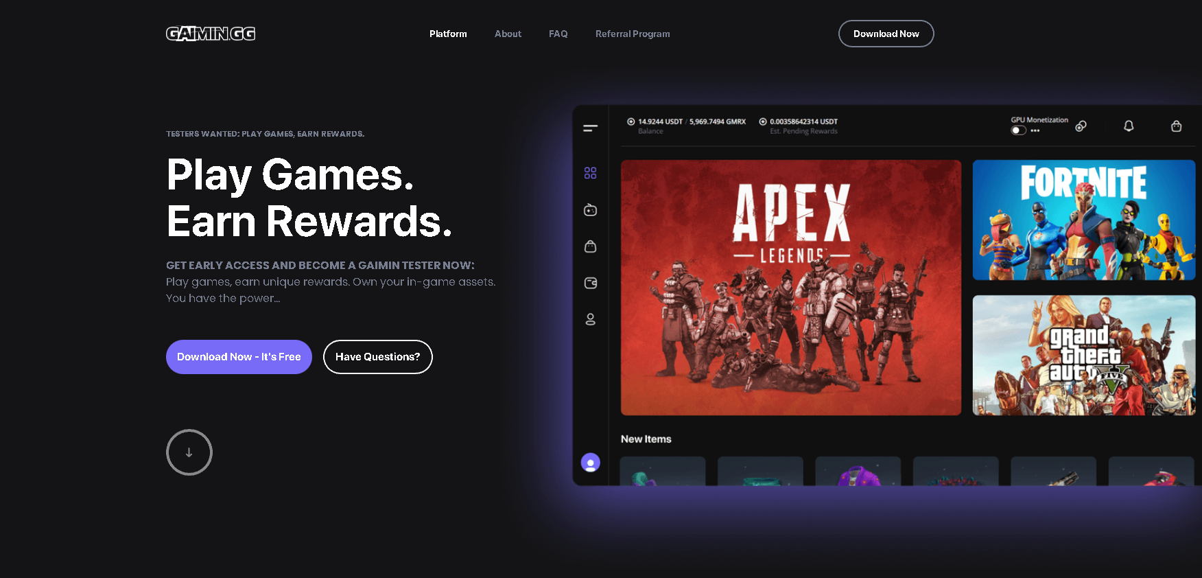 FAQ - Gaimin.gg | Play games. Earn Rewards.