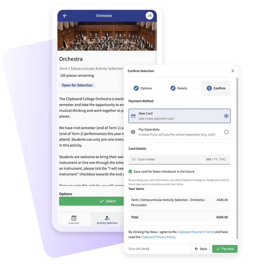 Activity Selection | Clipboard