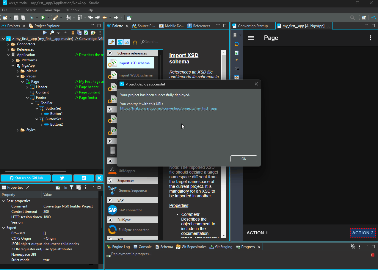 Tutorial 1 Create Build And Deploy 5 Convertigo