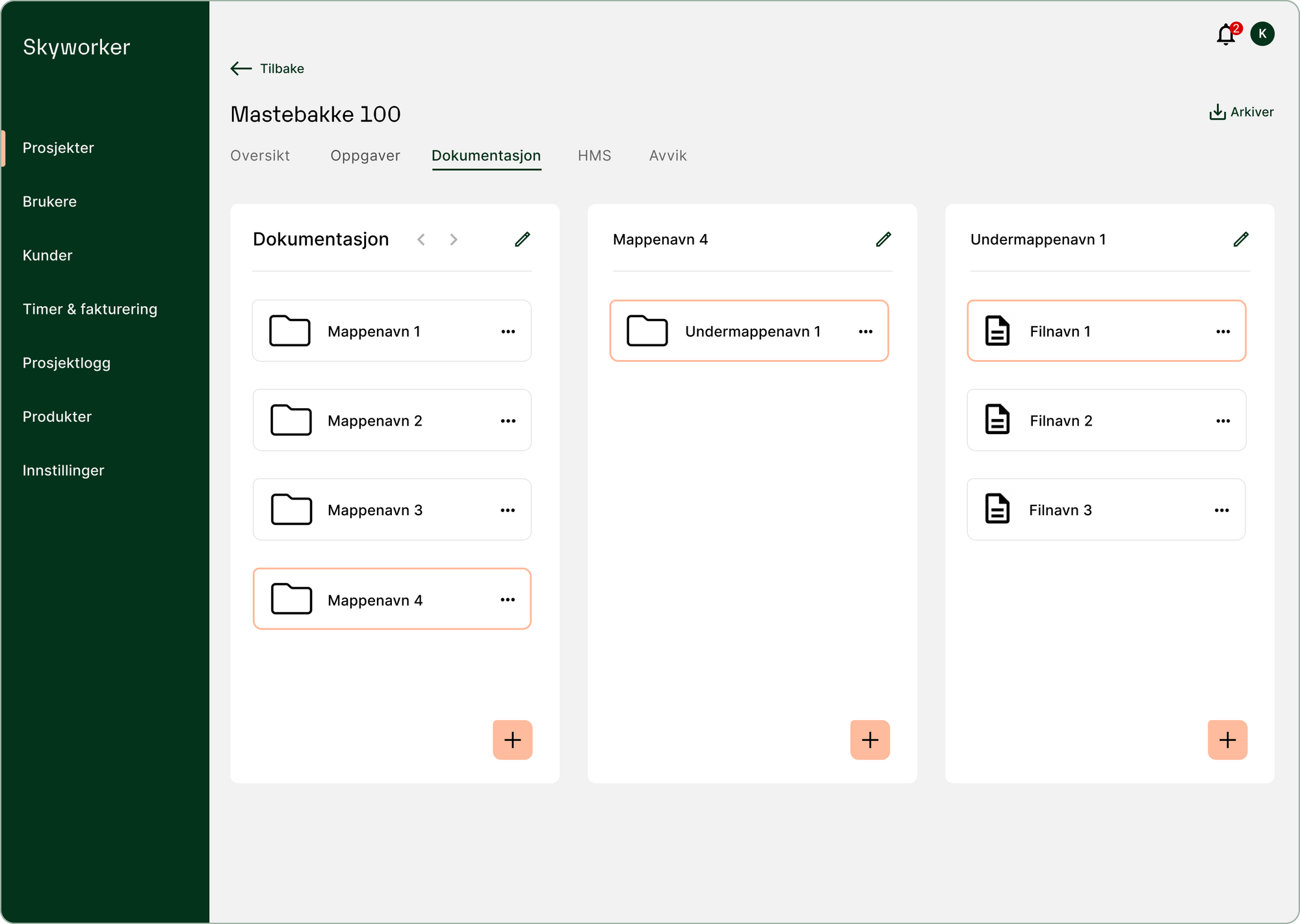Funksjoner | Skyworker