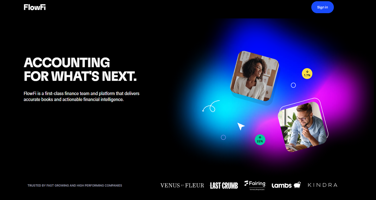 FlowFi - Accounting and CFO services for startups and small businesses.