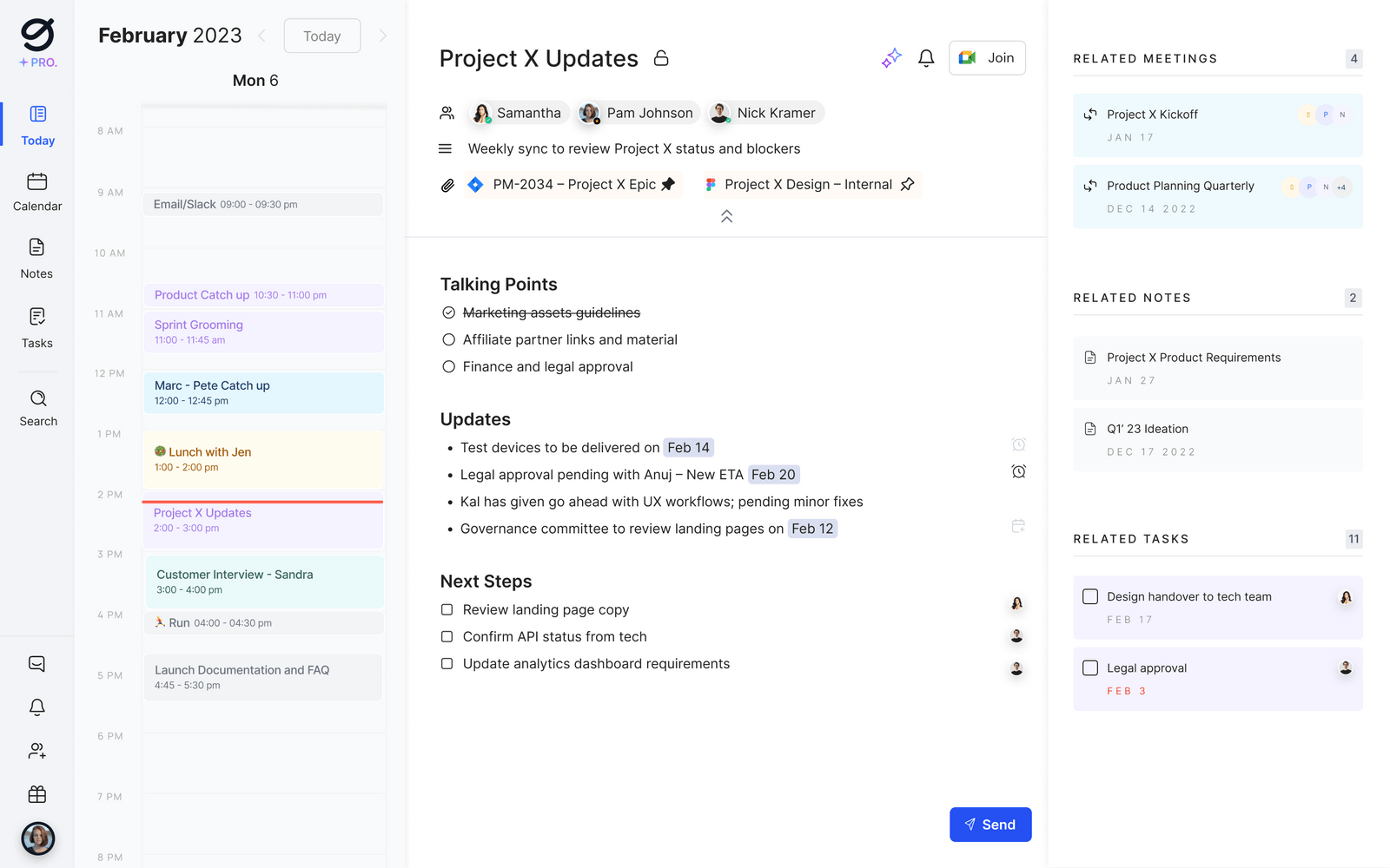 Loopin HQ | Contextual meetings and tasks for productive workdays