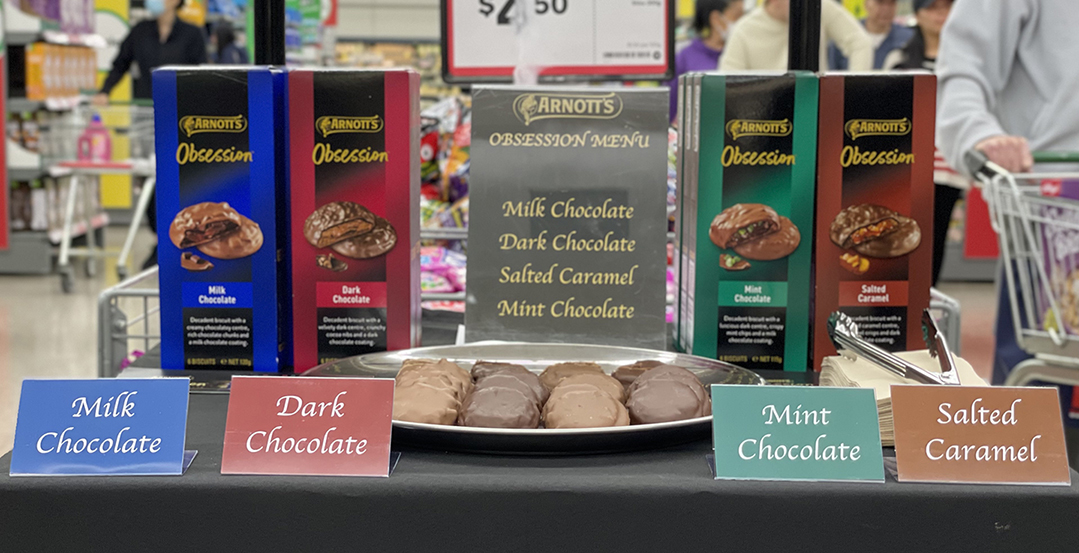 Arnott’s Obsession Chocolate Biscuits | Orbit Marketing | New Zealand