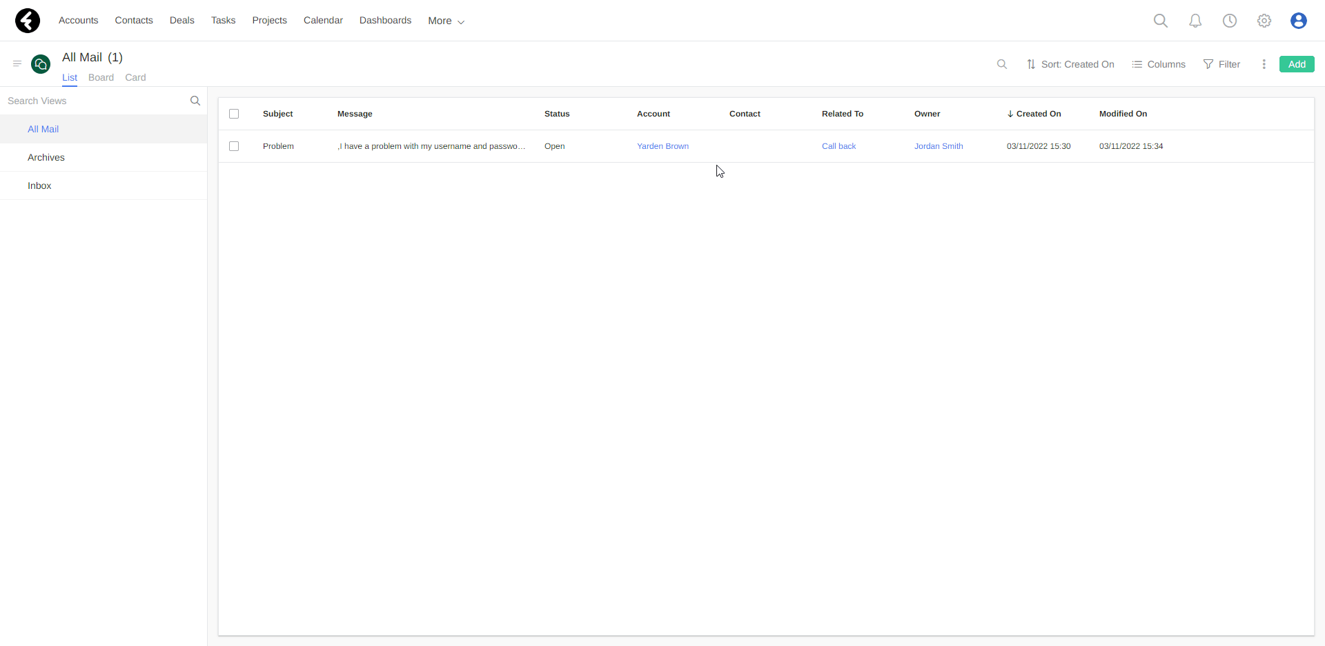 How to use Team Inbox | Fireberry Support
