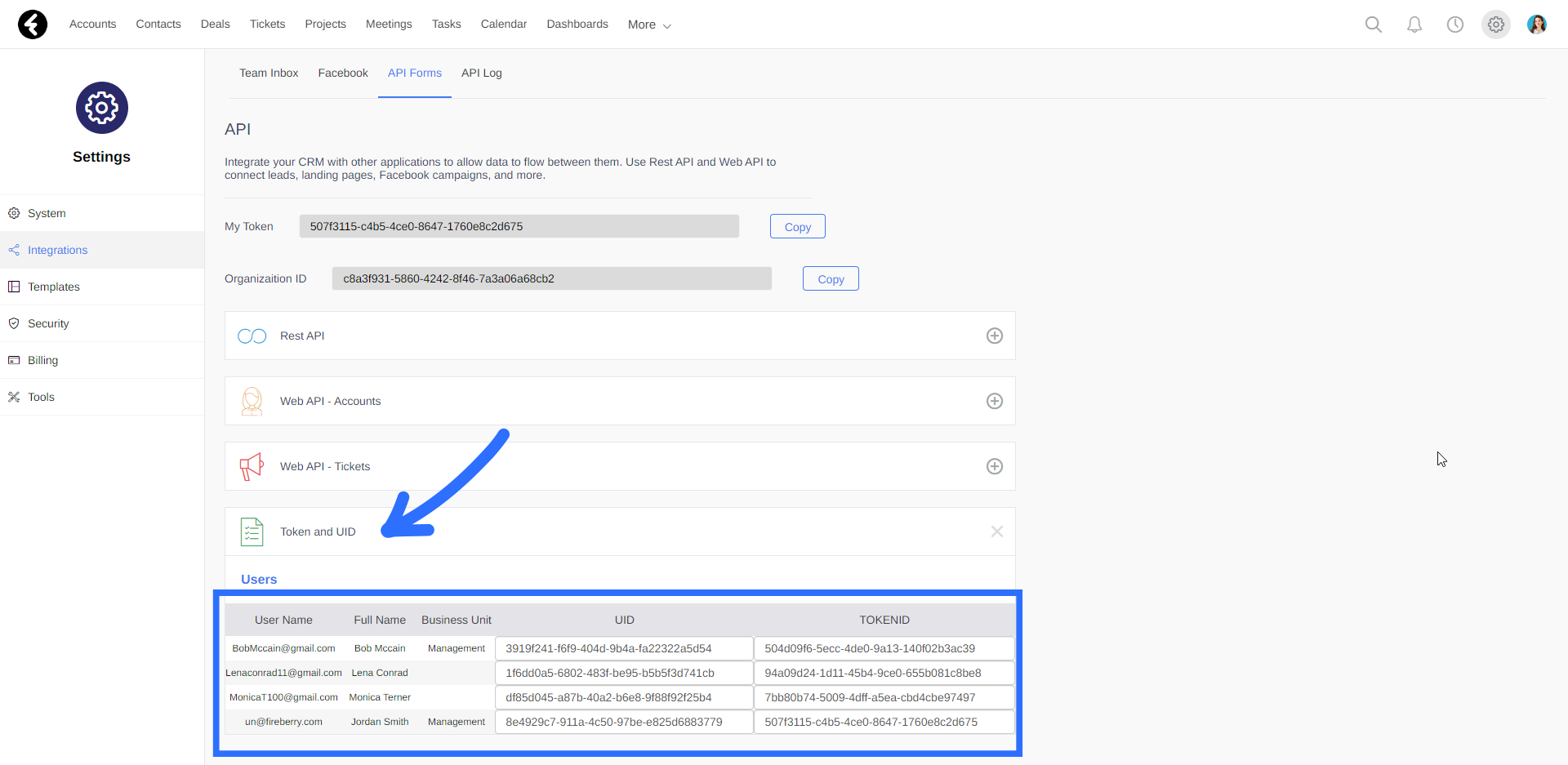 Getting started with Rest API | Fireberry Support