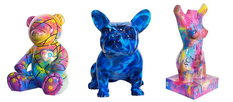 Marc Lipp - Painted Bronze Sculpture - Bluefineart