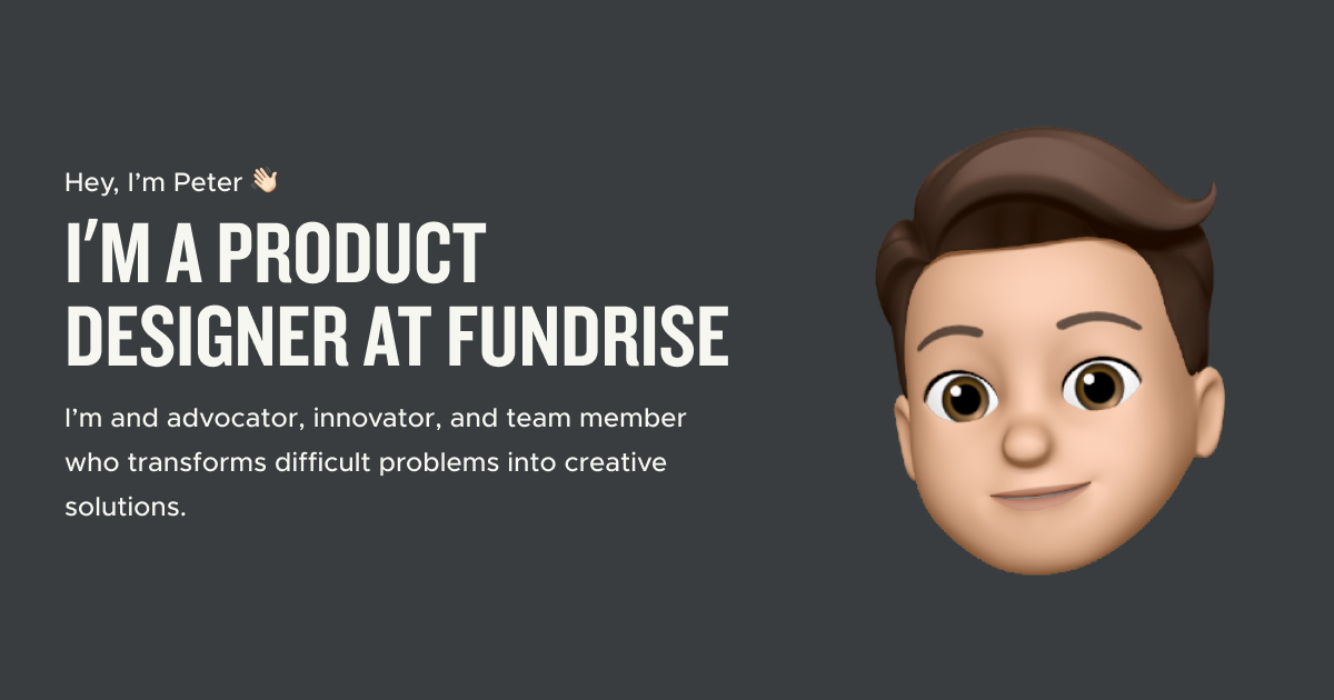 Peter Settle, Product Designer