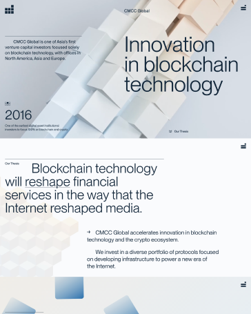 Cmcc - Web3 Landing Page Examples