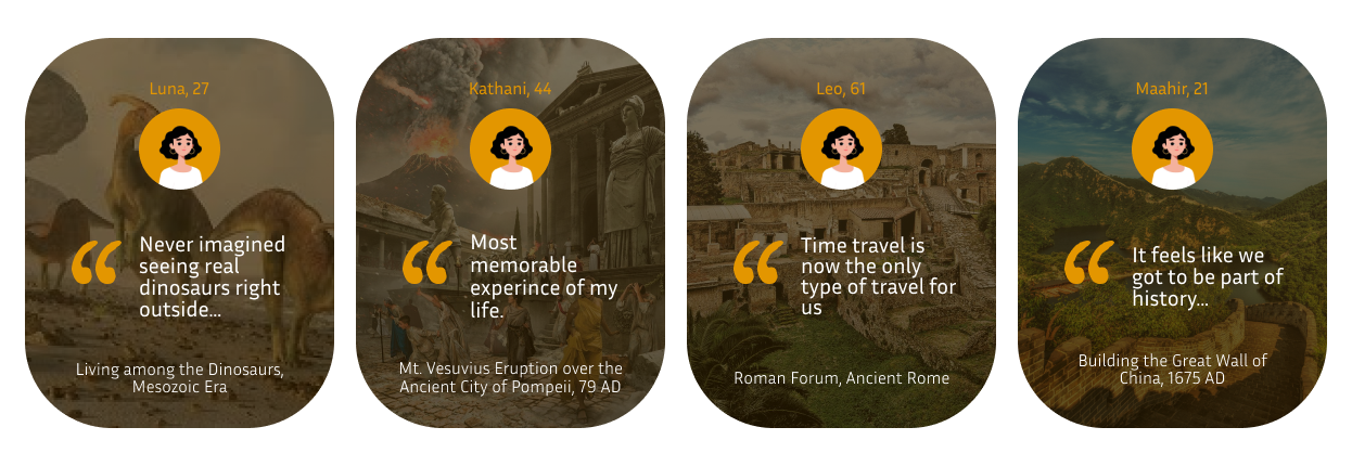 Time Travel Tourism | UX UI Case Study