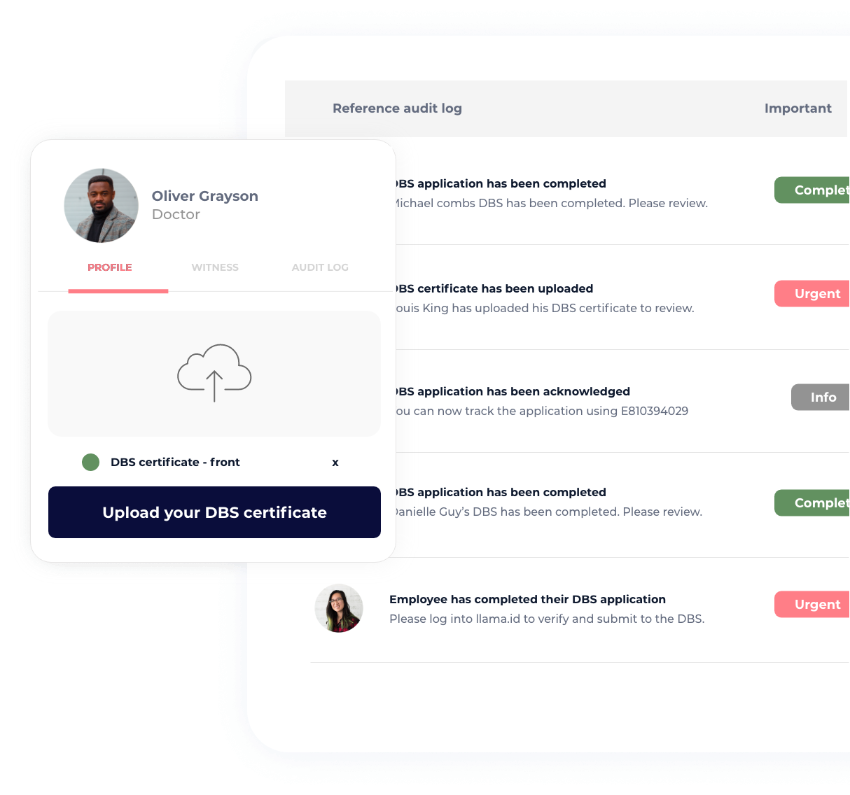 Enhanced & Standard DBS checks - llama.id - Automated safer recruitment