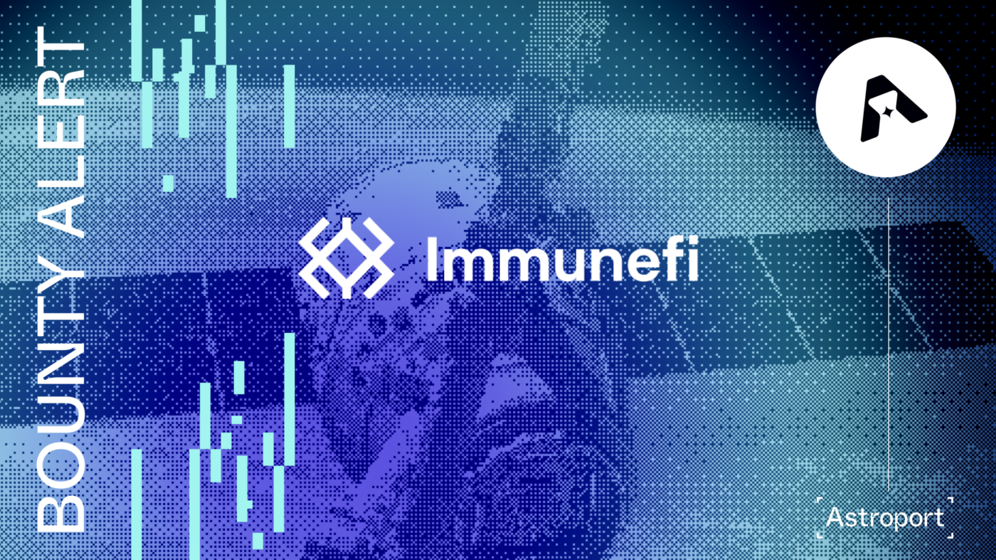 $3 million: Astroport is launching the largest bug bounty program in Immunefi’s history