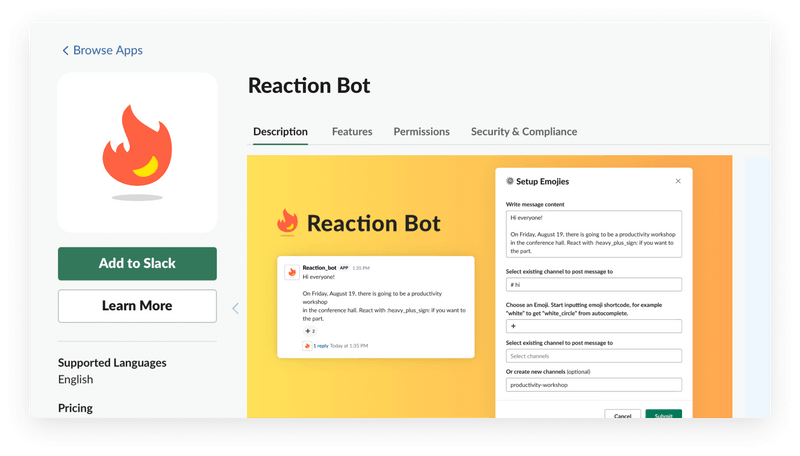 Reaction Bot