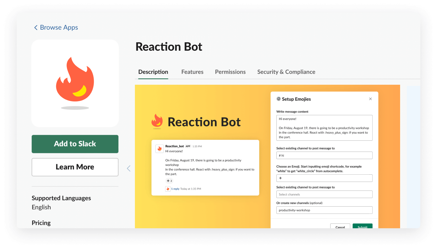 Reaction Bot