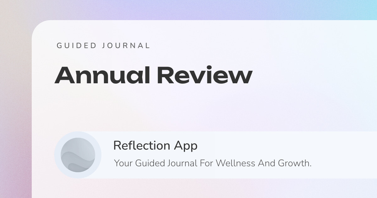 Annual Review by Reflection App