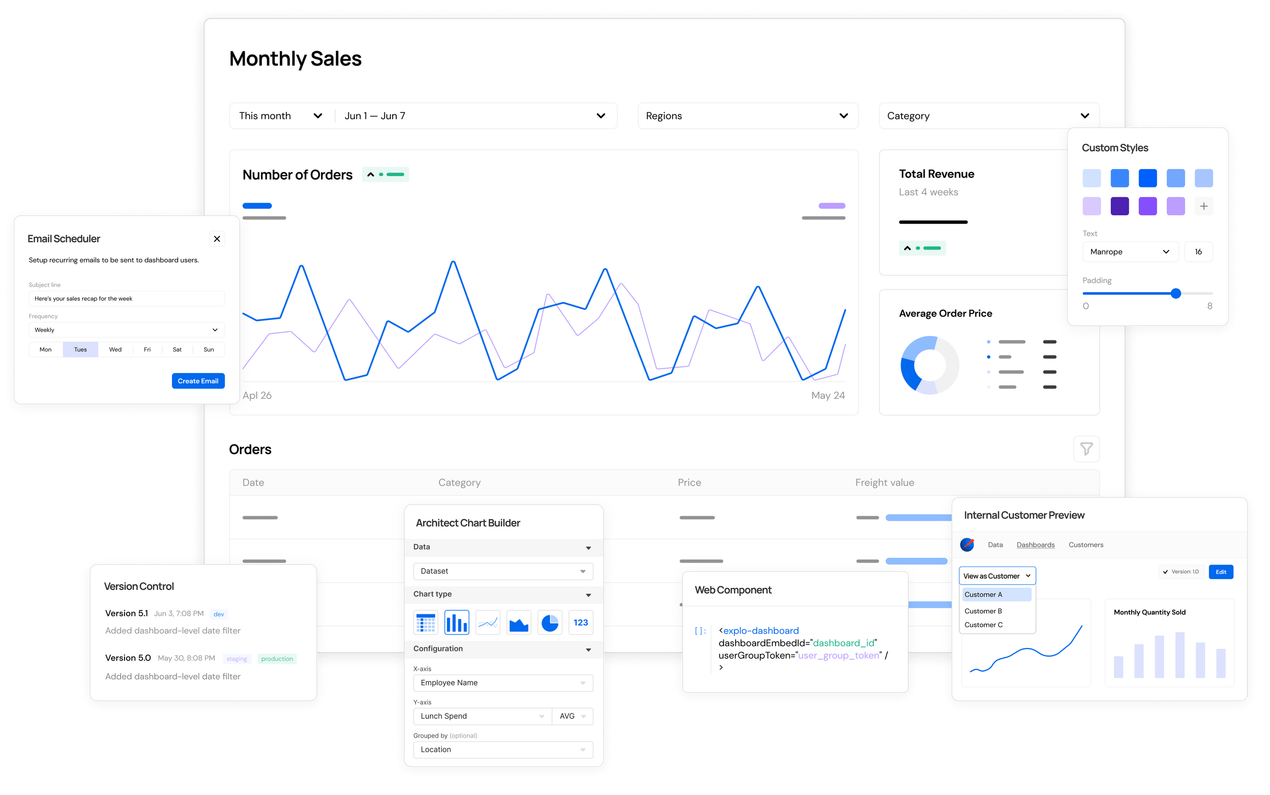 Explo | Customer-facing analytics for any platform