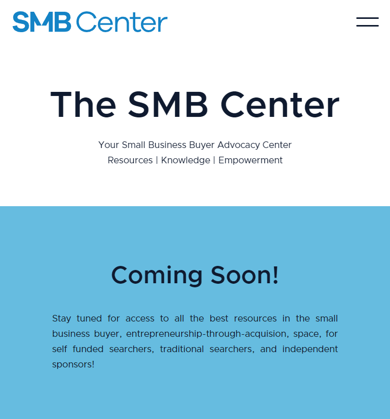 Coming Soon! [thesmbcenter.com]