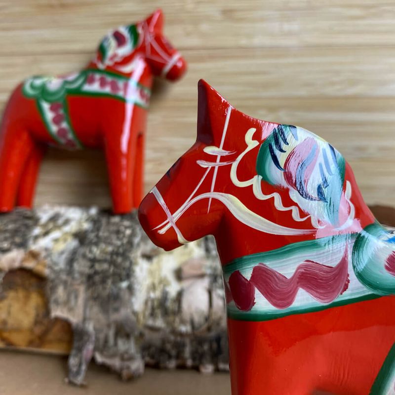Traditional Dala Horse in Red