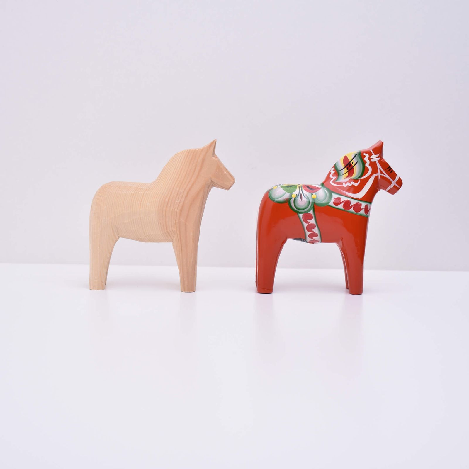 Set of 2 DIY Dala Horse