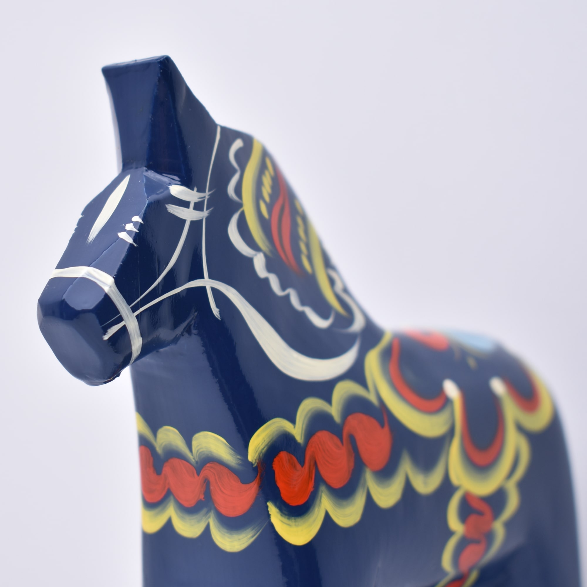 Traditional Dala Horse in Blue