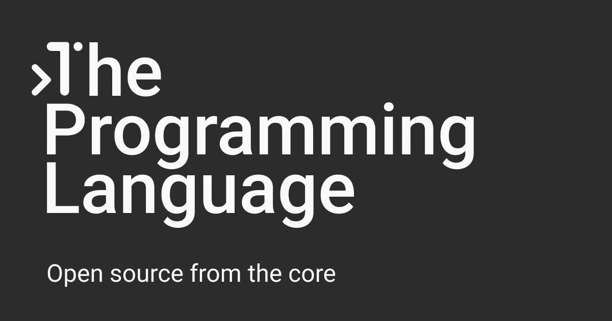 The Programming Language