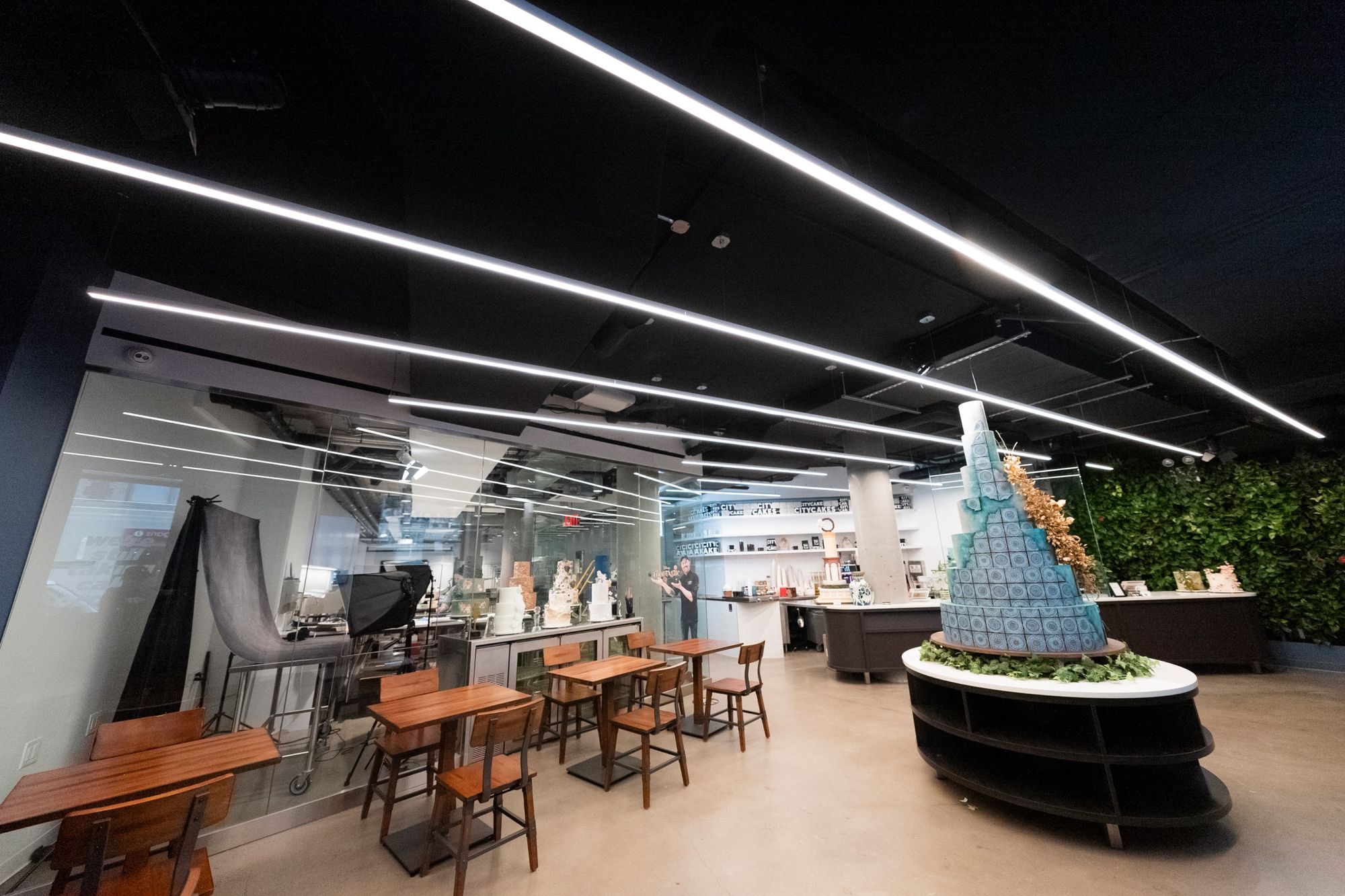 Custom Linear Lighting for City Cakes NY