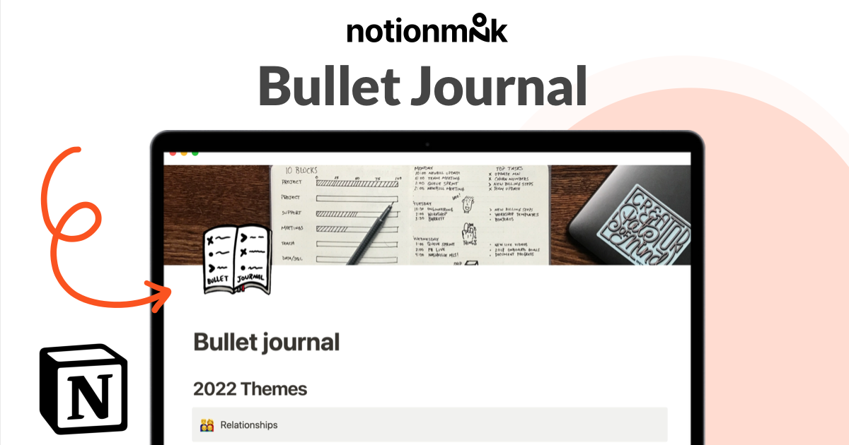 Bullet Journal: Reading & Writing Notion Template by Matt Ragland