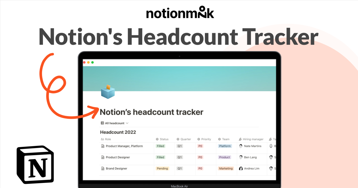 Notion's Headcount Tracker Template: Keep Track of Your Team's Growth