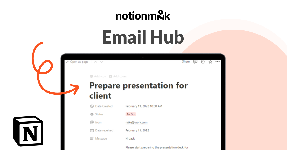 TaskRobin's Email Hub Notion Template: Stay Organized and On Top of Your Inbox