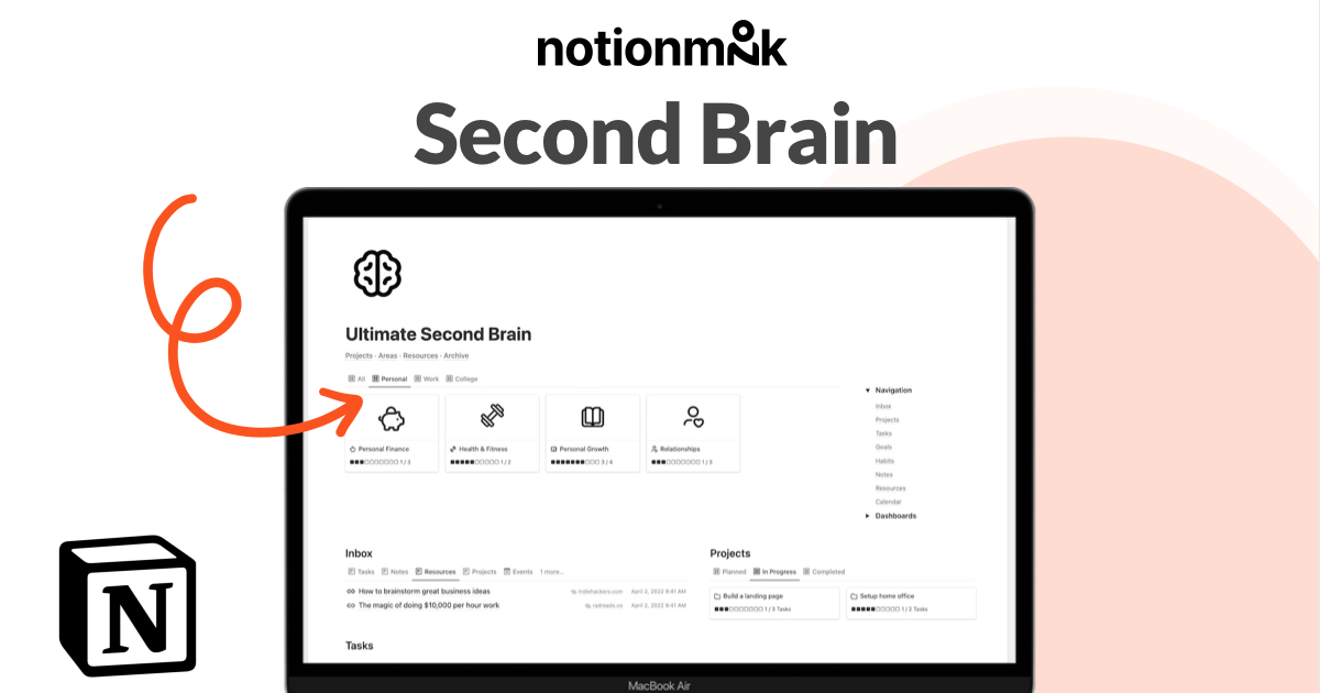 Second Brain Template Created By Easlo