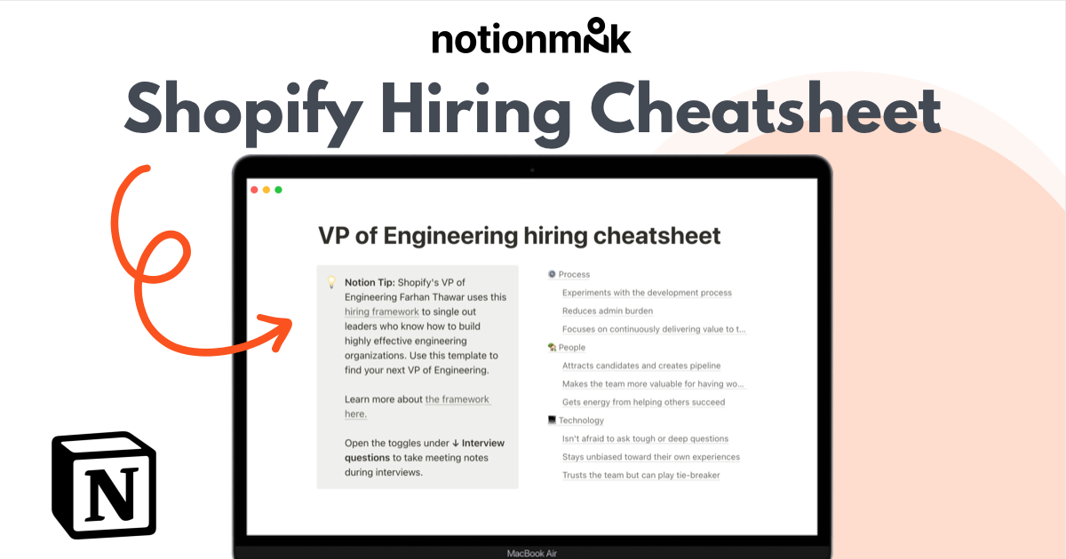 Shopify Engineering Hiring Cheatsheet: Free Notion Template by Farhan ...