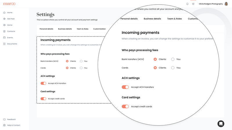 Maroo | Payments for weddings & events
