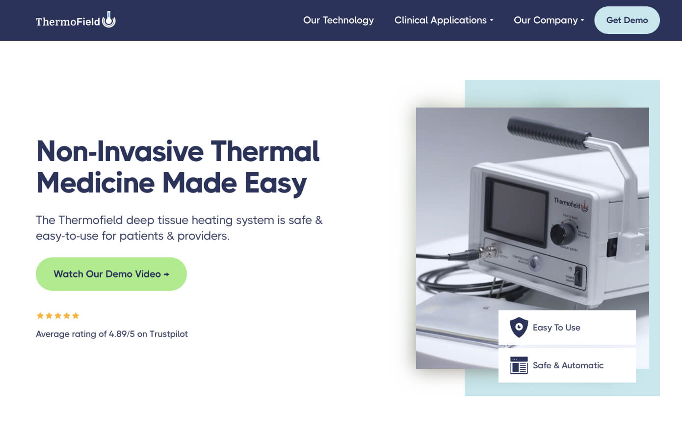 Thermofield | Non-Invasive Thermal Medicine Made Easy