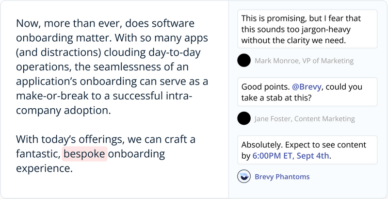 Brevy | Craft your company's content catalog