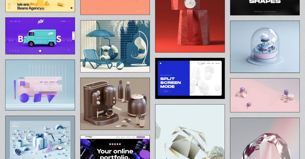 Stunning 3D design inspiration & ideas | The best 3D model inspiration ...