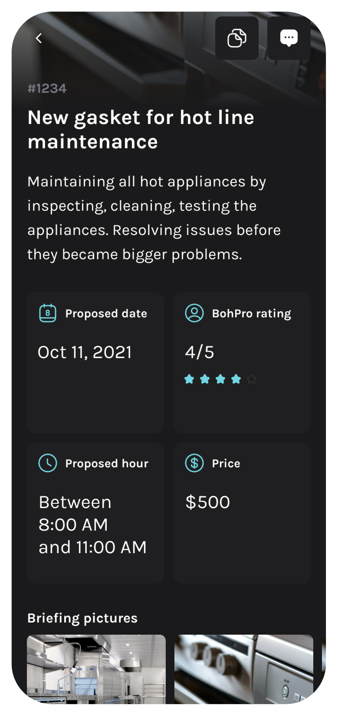 Commercial Kitchen Hot Line Maintenance