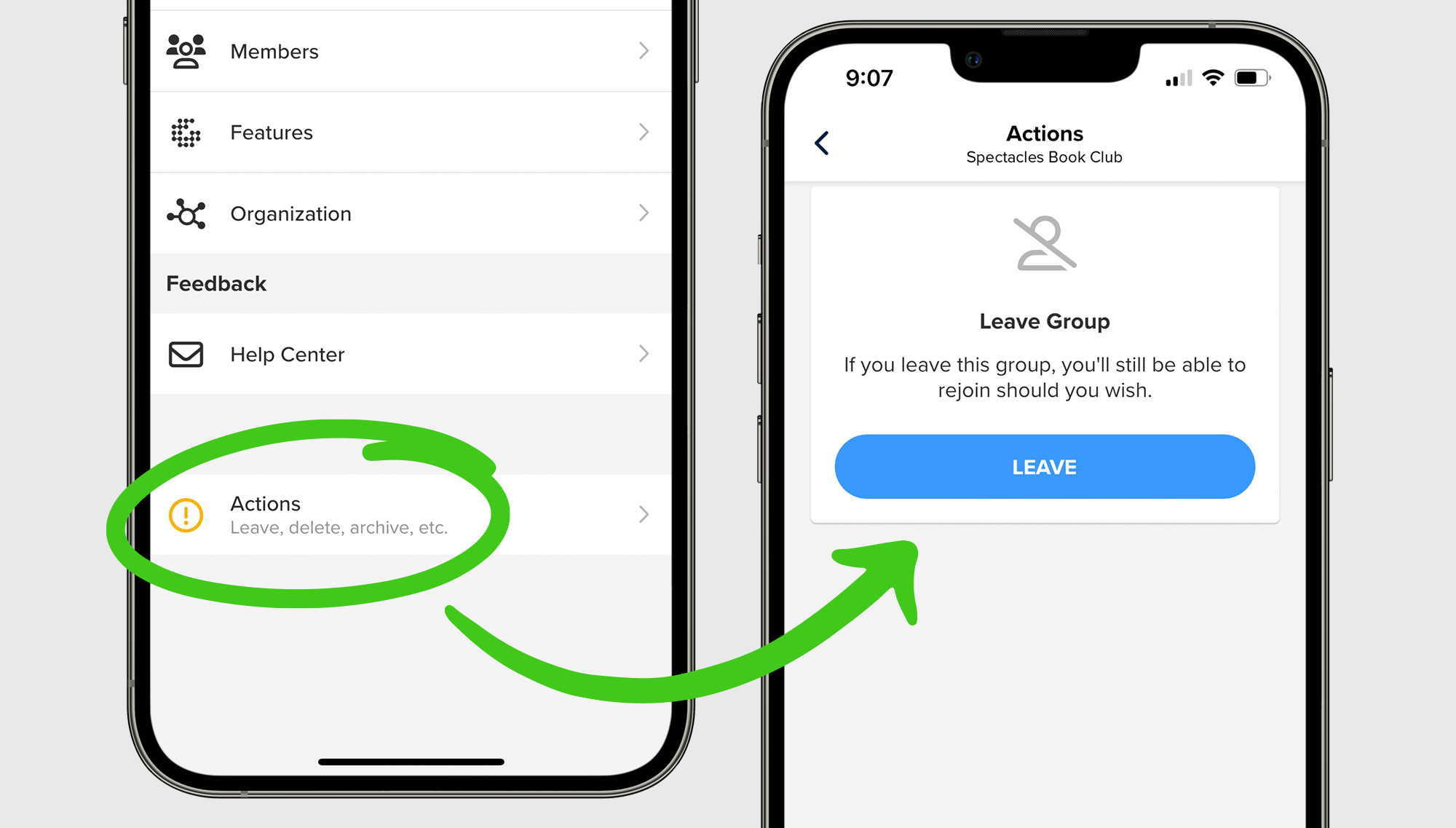 How to Leave Your Group